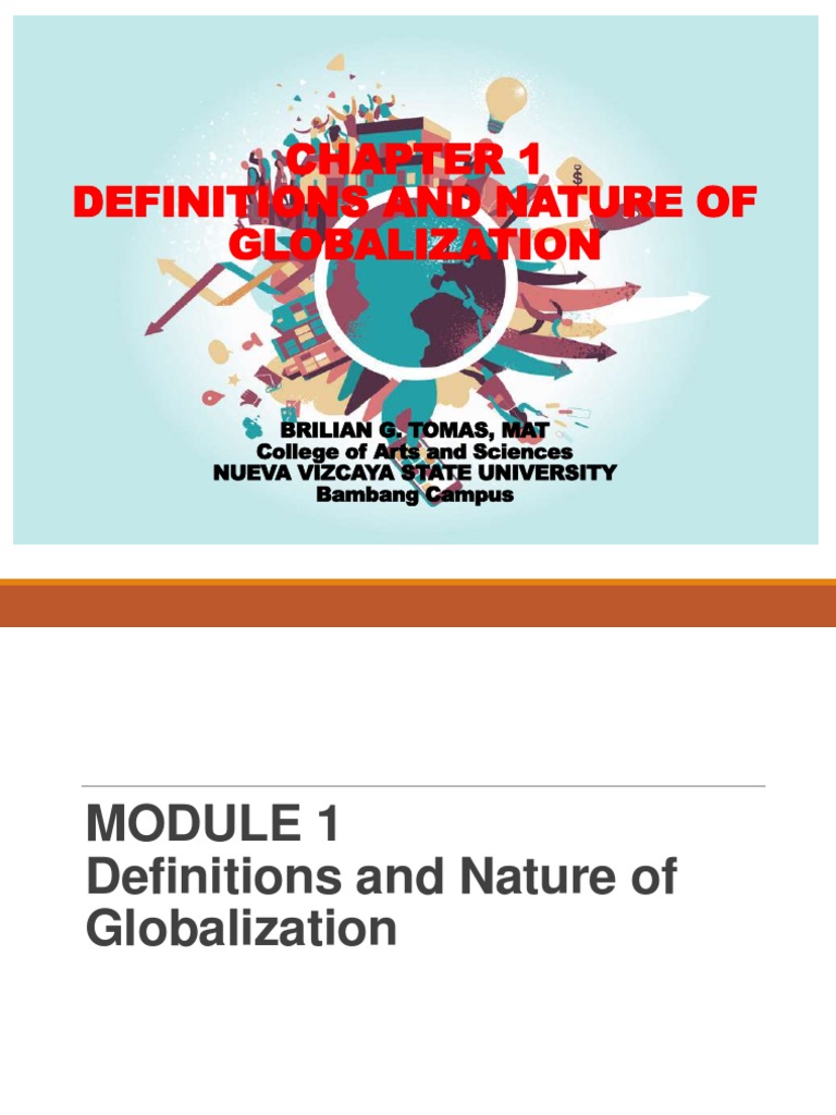 Defenition and Nature of Globalization | PDF | Economics | Employment
