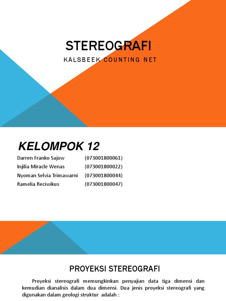 Stereografi Kalsbeek Counting Net (KLP 12) | PDF