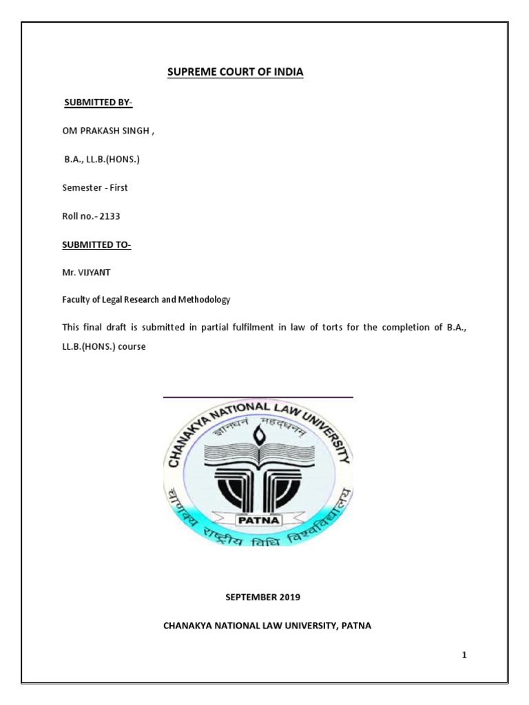 Supreme Court of India | PDF | Supreme Court Of India | Supreme Courts