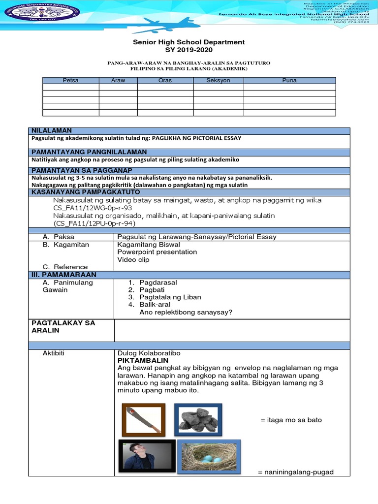 Larawang Sanaysay LP DEMO | PDF