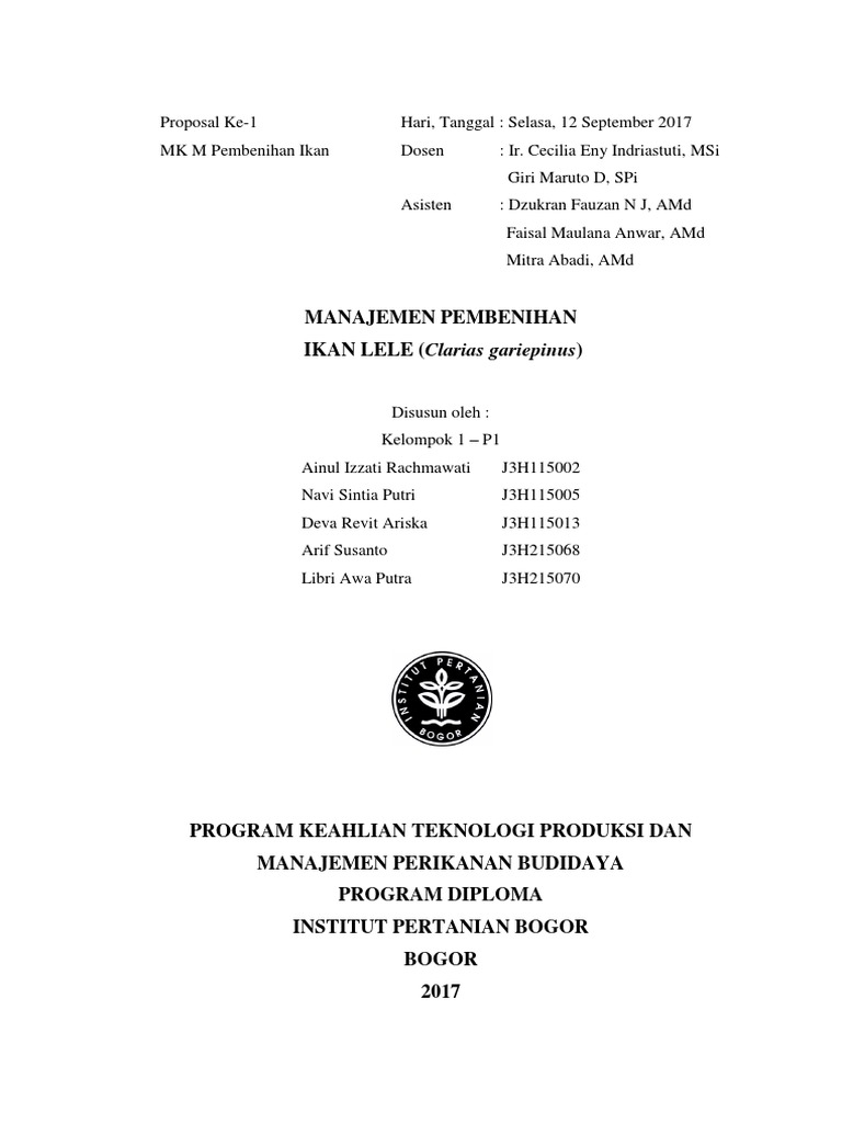 Proposal MPI Lele | PDF