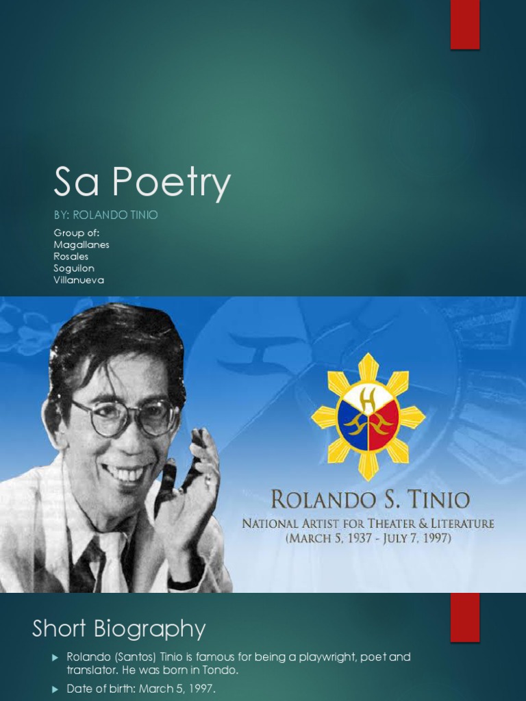 Sa Poetry | PDF | Tagalog Language | Symbols