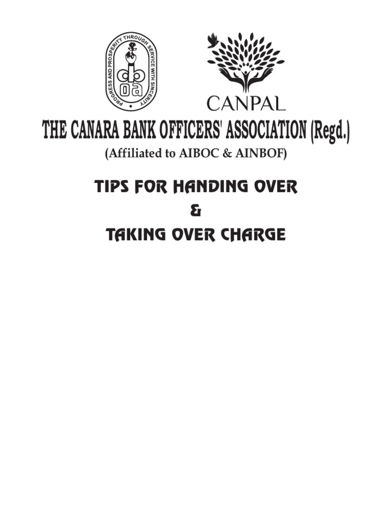 TIPS FOR HANDING OVER & TAKING OVER Booklet 03-06-17 | PDF | Automated ...