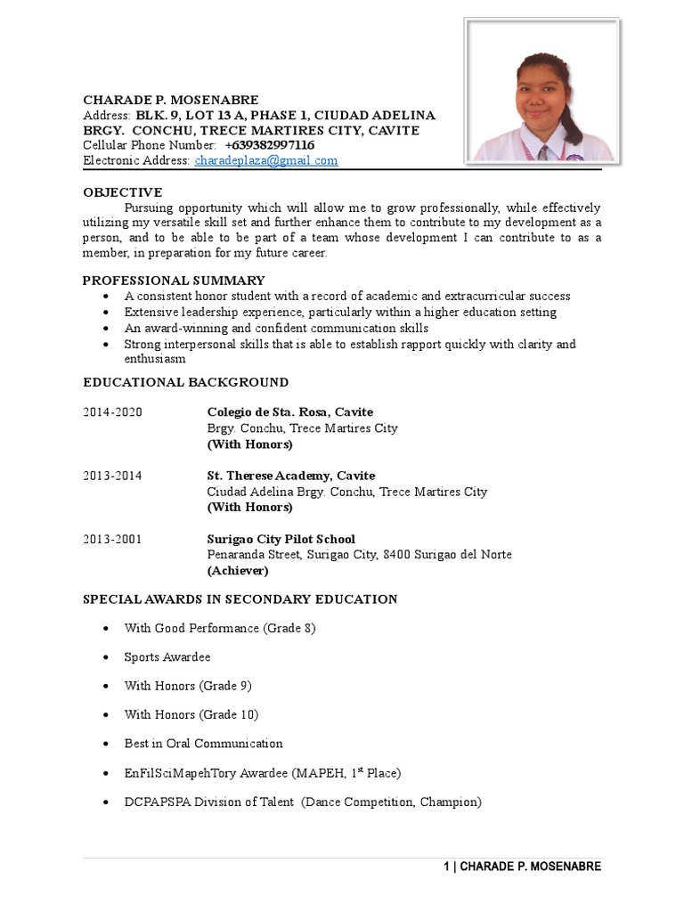 Final Resume | PDF | Learning | Behavior Modification