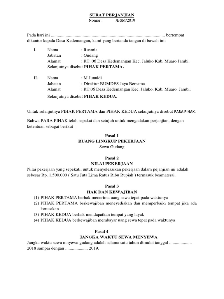 SURAT PERJANJIAN SEWA RUKO.docx