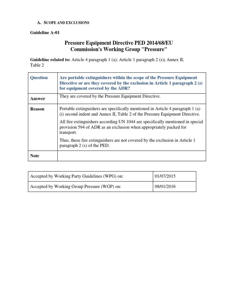 PED 2014-68-EU Guidelines EN PDF | PDF | Pipe (Fluid Conveyance) | Valve