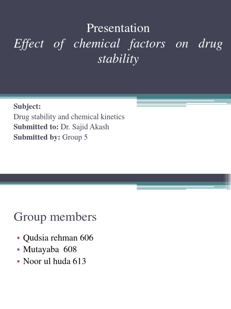 Chemical Factors | PDF | Isomer | Hydrolysis