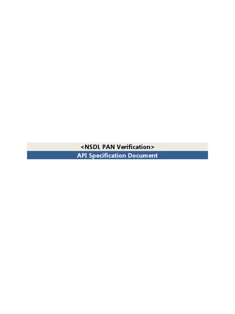 NSDL Response | PDF | Application Programming Interface | Verification ...
