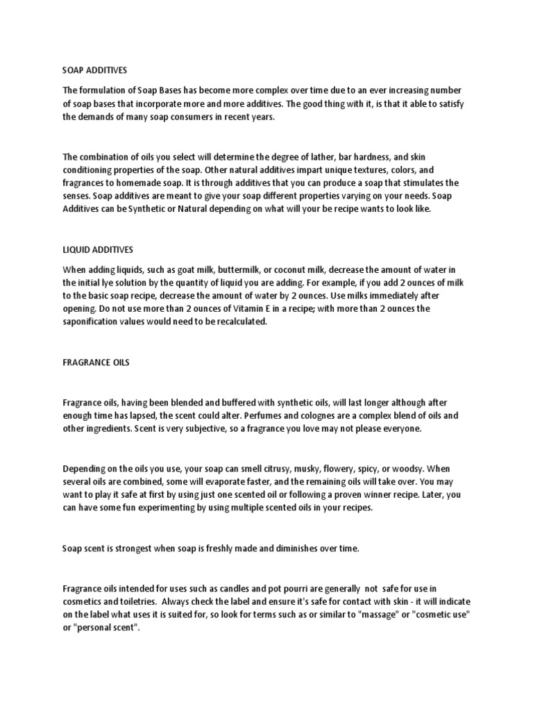 An In-Depth Guide to Using Additives to Enhance Properties and Sensory ...