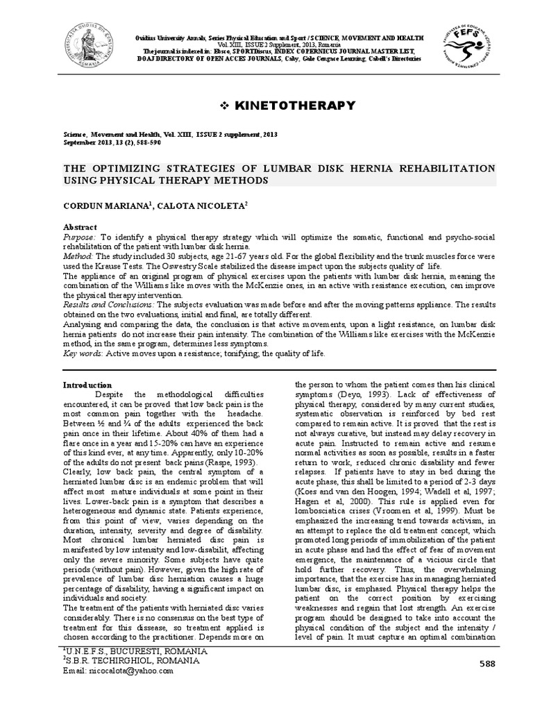 Kinetotherapy PDF | PDF | Balance (Ability) | Anatomical Terms Of Motion