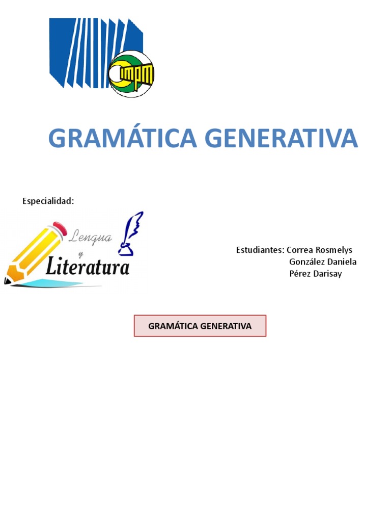 Diapositivas Gramática Generativa Microclase | PDF | Lingüística ...