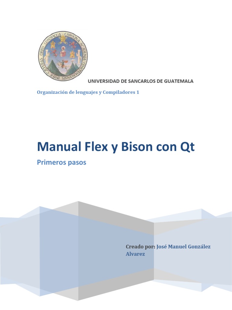 Manual Flex y Bison Con QT | PDF | Lenguaje de programación | Compilador