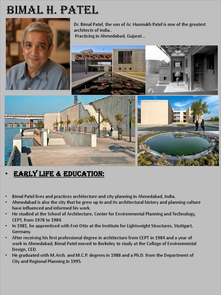 Bimal Patel: Architect of Ahmedabad's Legacy | PDF | Art