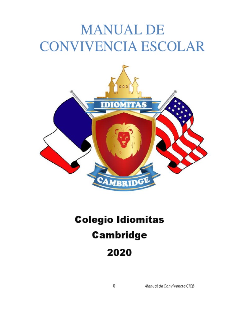 Manual De Convivencia Final Descargar Gratis Pdf Educación De La