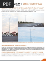 Base Hinged Lighting Column Specs | PDF | Lever | Equipment