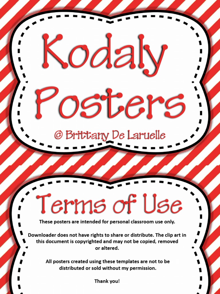 Kodaly Hand Signs Posters | PDF