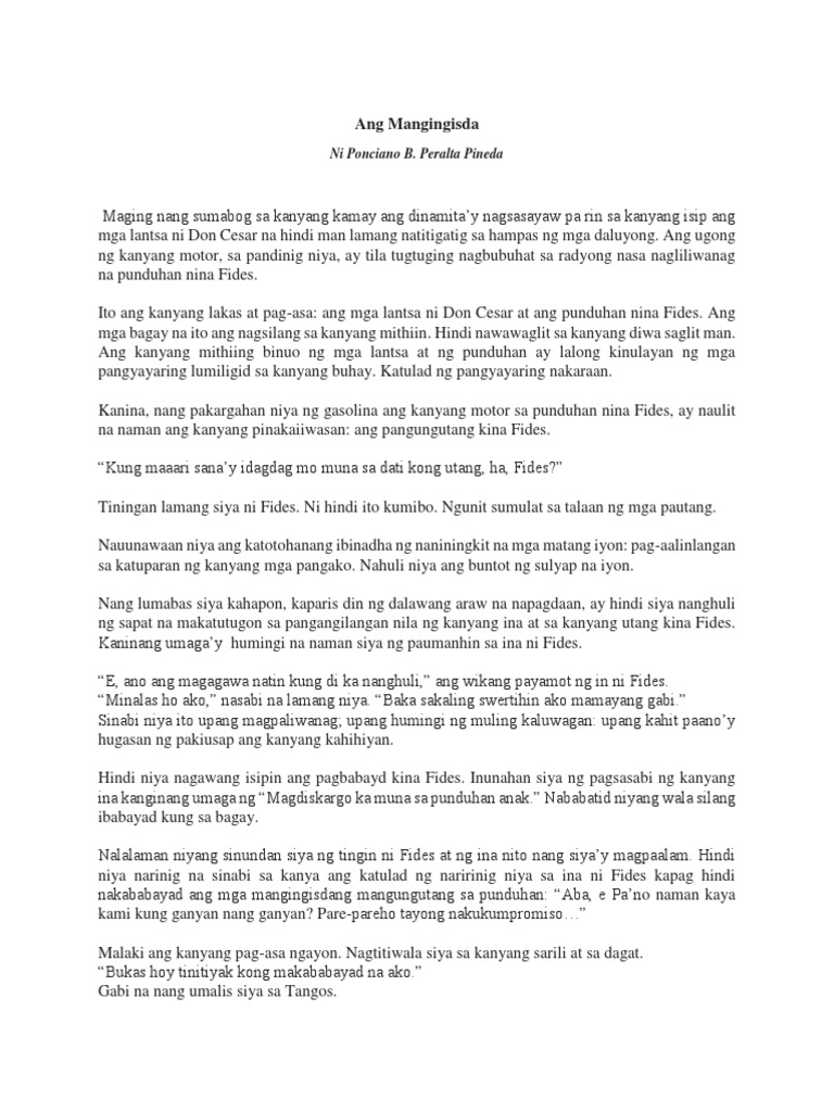 Ang Mangingisda | PDF