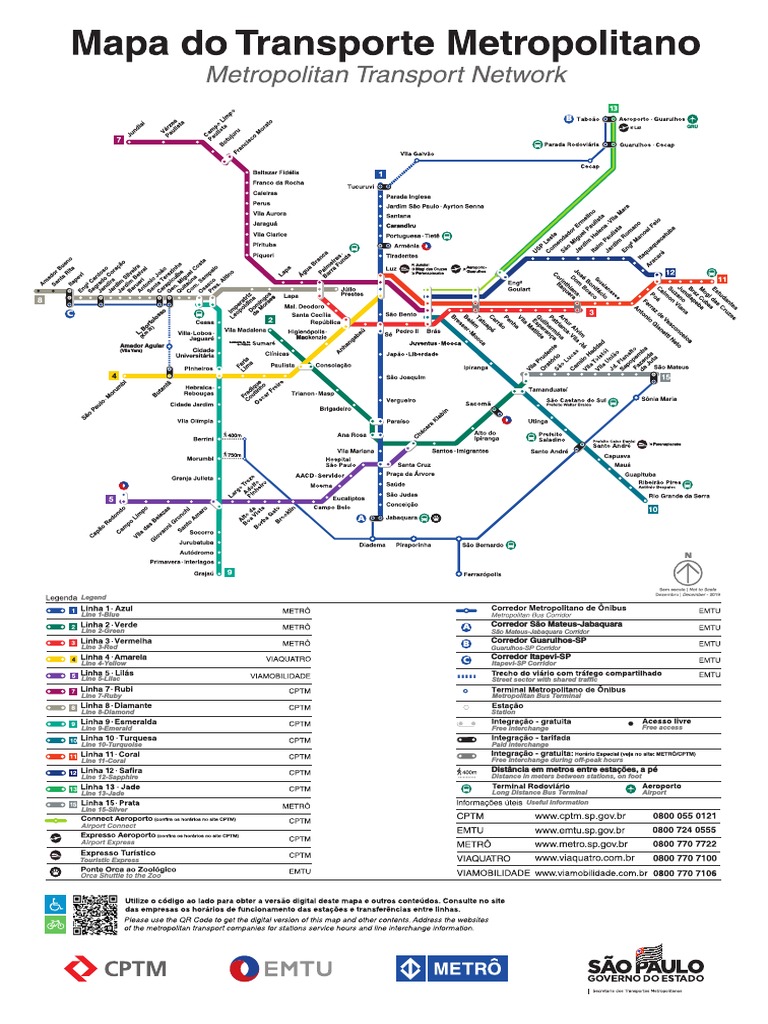 Mapa Da Rede Metro PDF | PDF