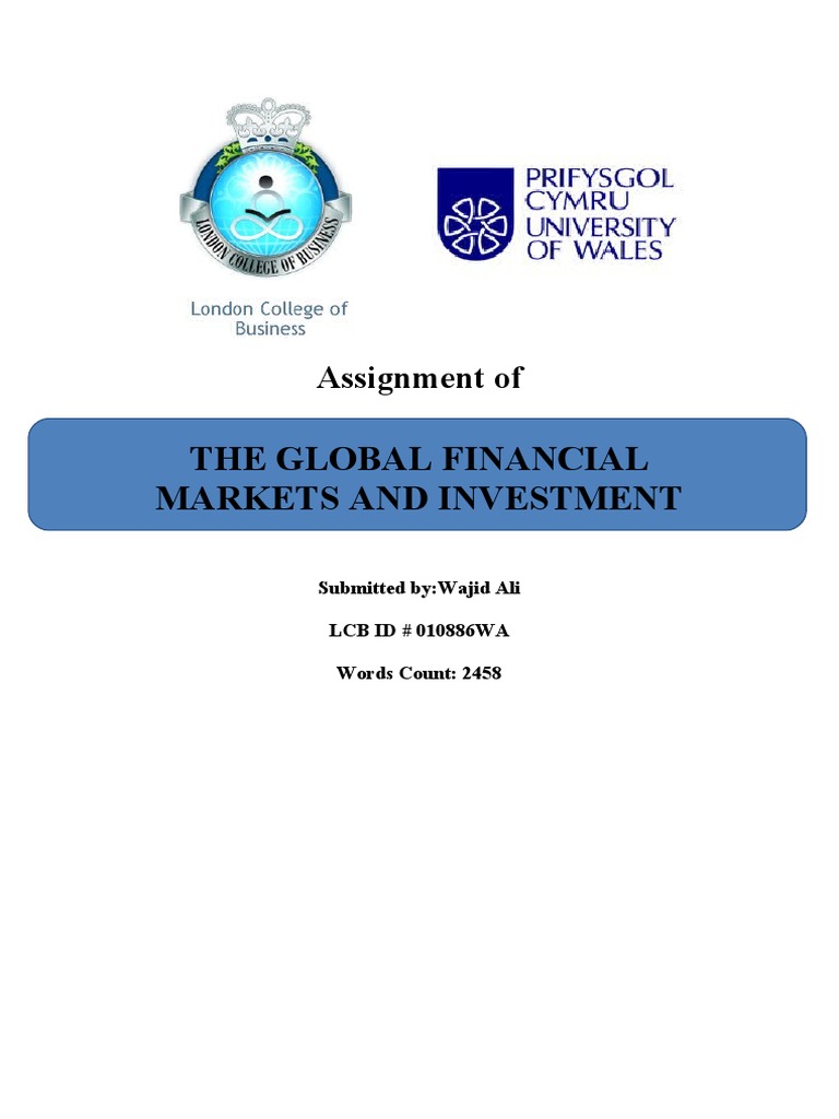 Global Financial Markets Analysis | PDF