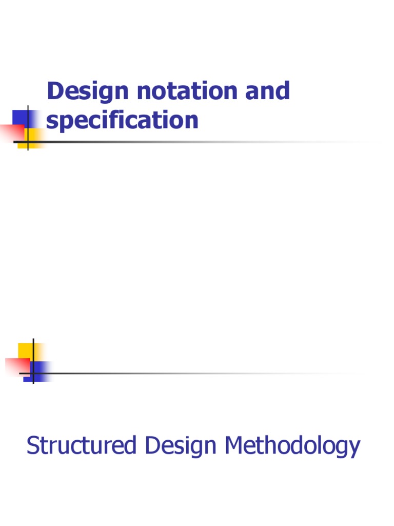 Design Notation and Specification | PDF | Software Engineering ...