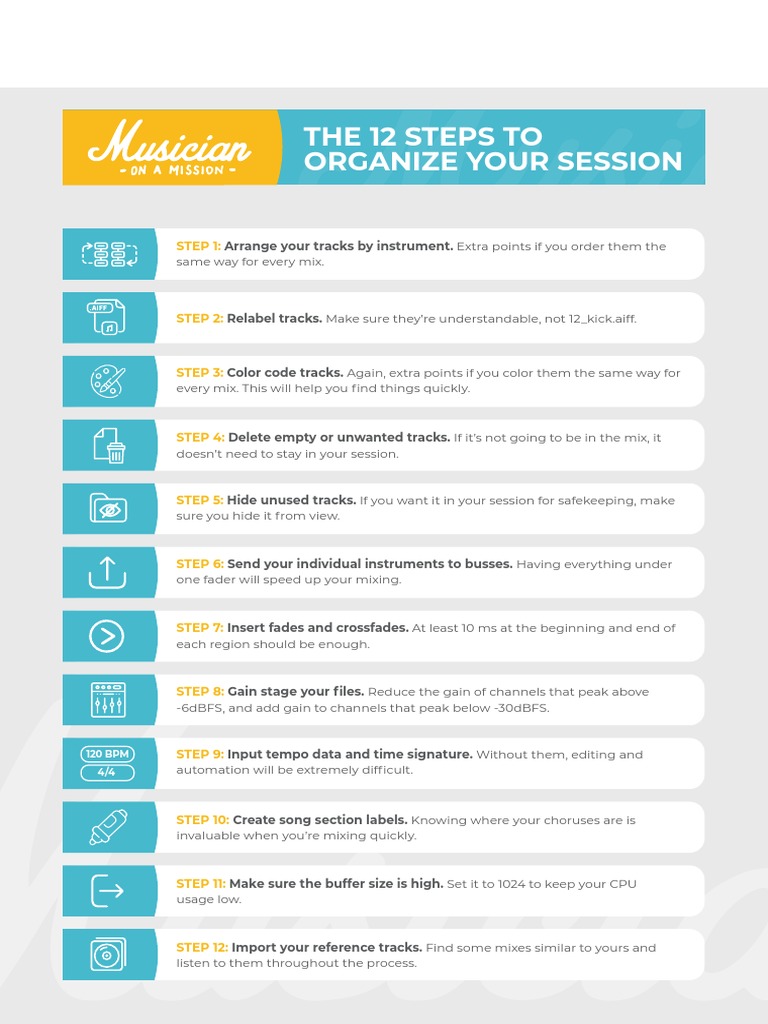 Musician on a Mission - Mixing Cheat Sheets | Equalization (Audio ...