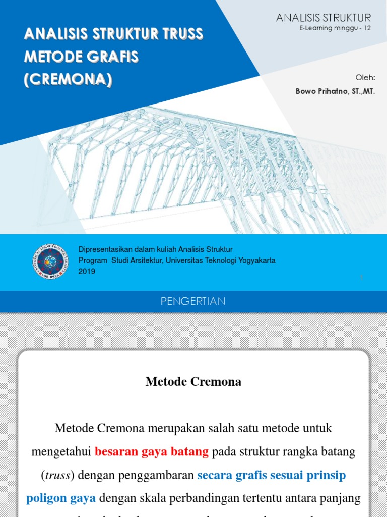 Analisis Truss Metode Cremona | PDF