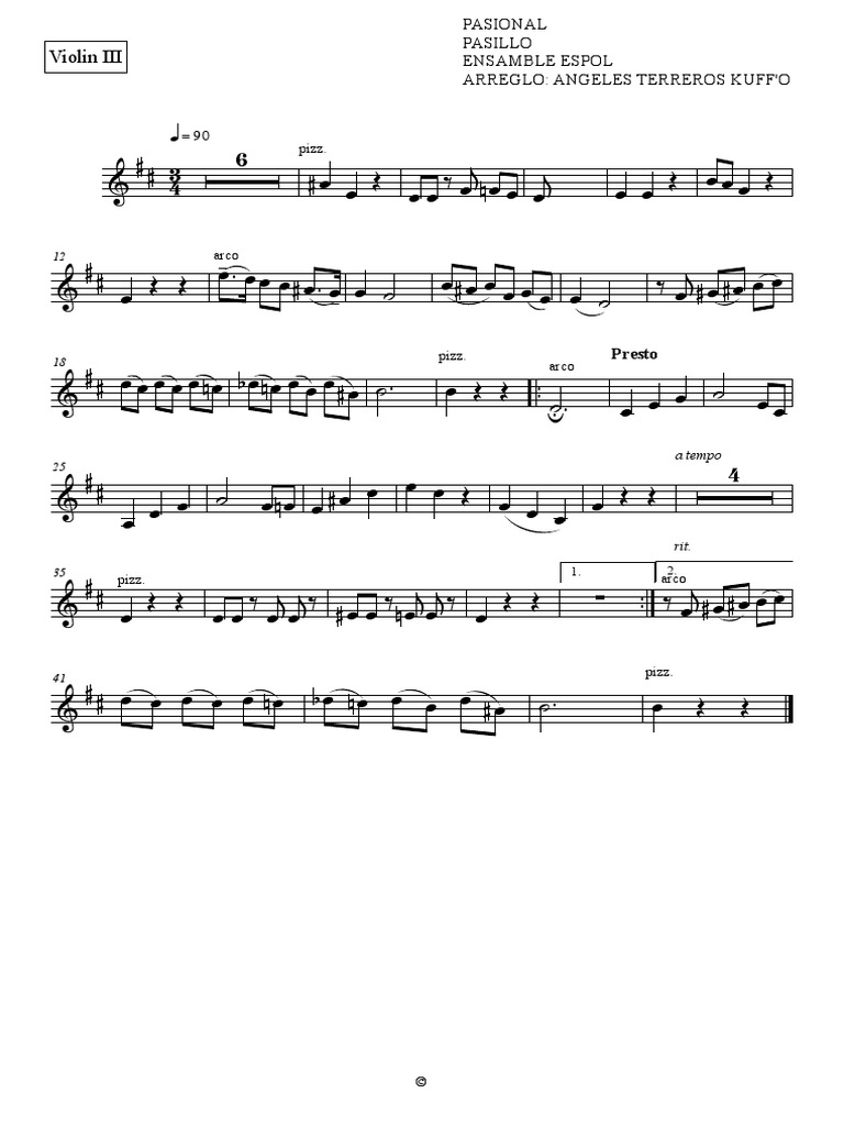 Pasillo Pasional | PDF | Musical Forms | Elements Of Music