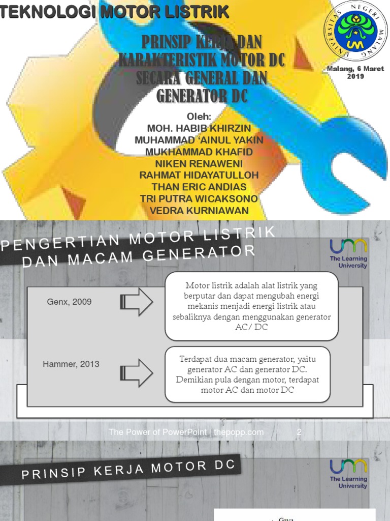 Prinsip Kerja Dan Karakteristik Motor DC Dan Generator DC | PDF