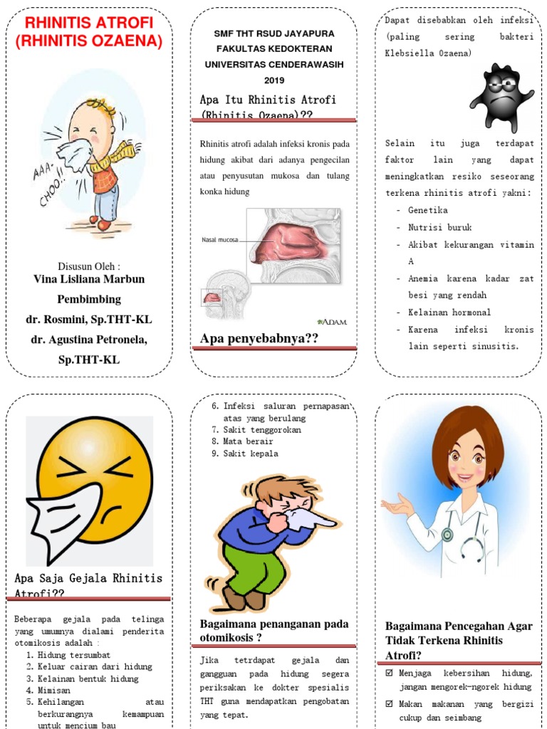 Leaflet Rhinitis Atrofifix | PDF
