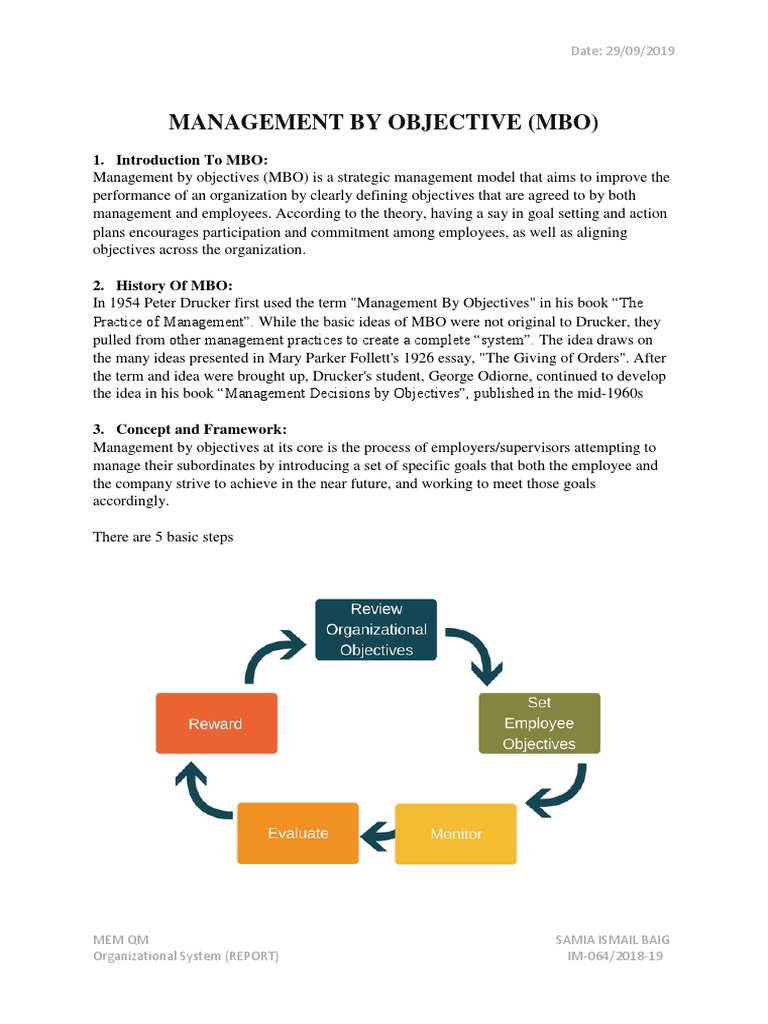 MBO (Report) | PDF | Goal | Goal Setting