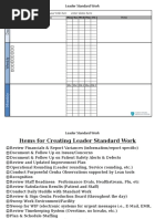 A4 Leader Standard Work Template | PDF