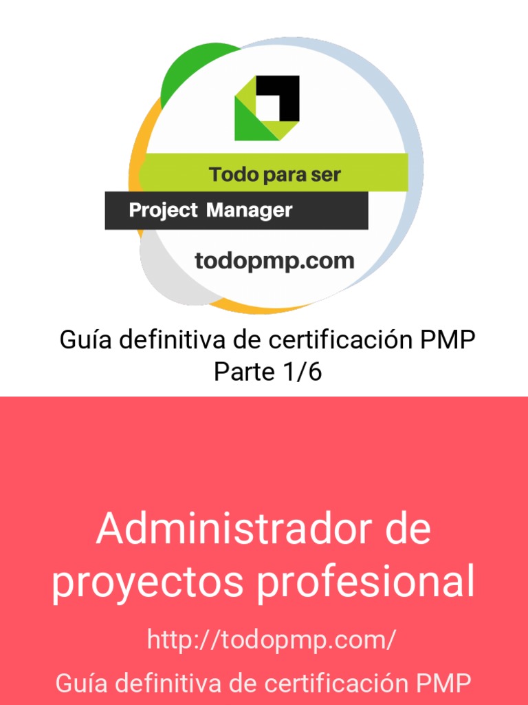 Todopmp Parte1 170703205926 | PDF | Gestión de proyectos | Planificación