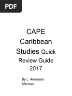 Caribbean Studies 2022 P1 Solution | PDF | Caribbean | Experiment