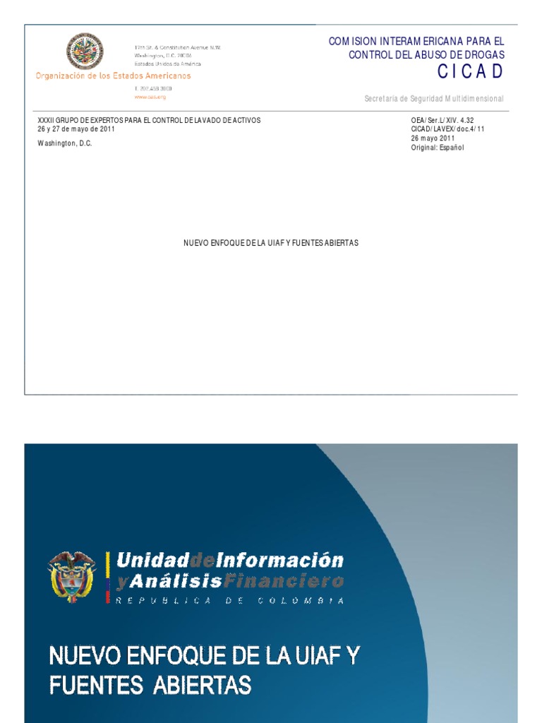 4 - Presentacion Uiaf Colombia PDF | Descargar gratis PDF | Tarjeta de débito | Derechos de autor