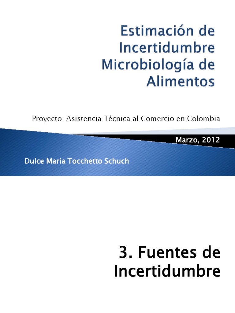 Presentacion Incertidumbre | PDF | Microscopía | Matriz (Matemáticas)
