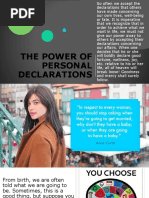 The Power of Personal Declarations | PDF | Love | Religion And Belief