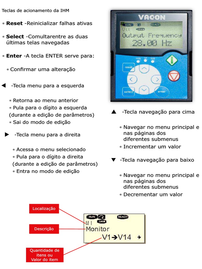 Lista de Parâmetros Inversor Vacon NXP Motor PM - CLIENTE | PDF ...