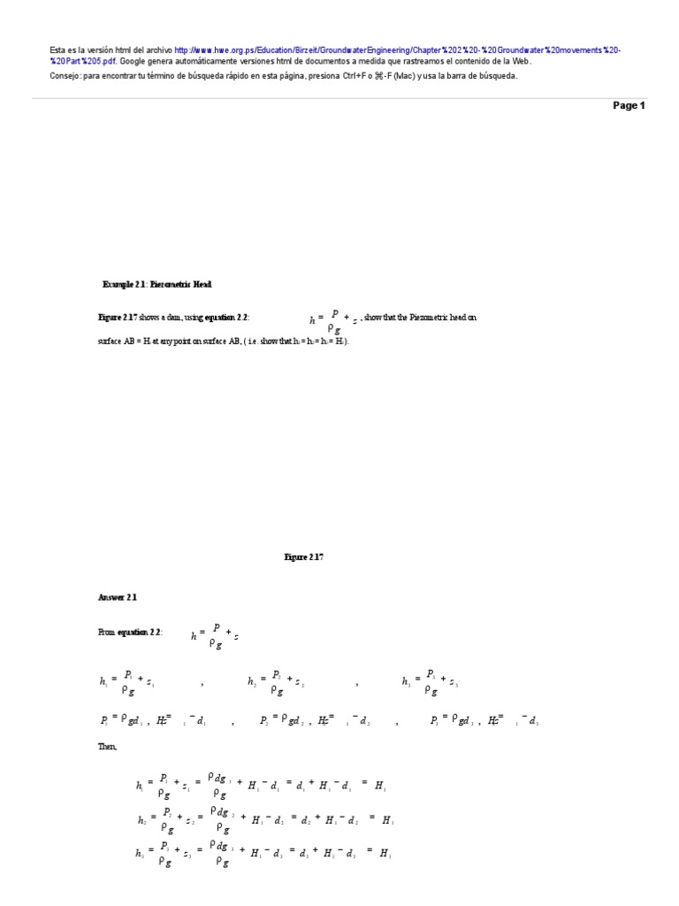 Ejercicios Hidrogeo 21 | PDF | Aquifer | Continuum Mechanics