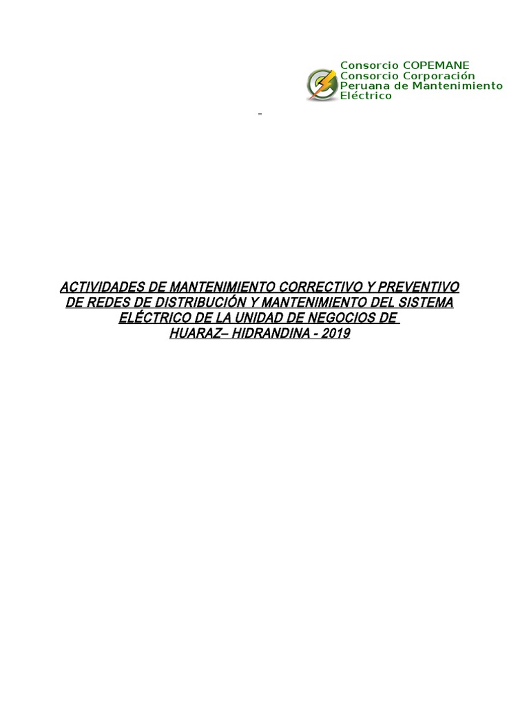 Informe de Mantenimiento | PDF