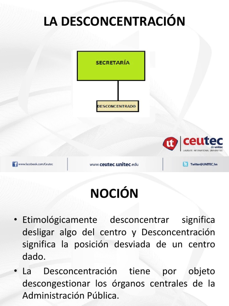 La Desconcentracion | PDF | Administración Pública | Ciencias Políticas