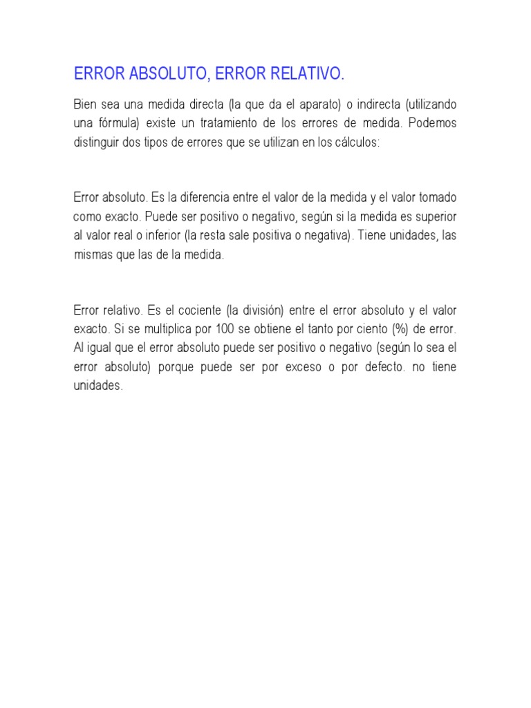 Error Absoluto 01 | PDF | Matlab | Medición