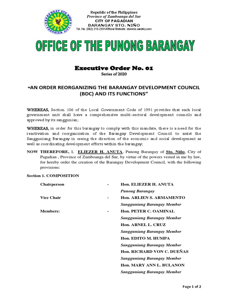 1 Eo BDC | PDF | Virtue | Public Law