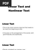 English: Quarter 2 - Module 7: Linear and Non-Linear Texts | PDF ...