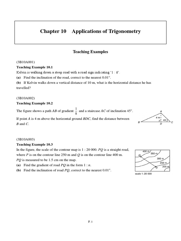 Chapter 10 Applications of Trigonometry | PDF | Rectangle | Area