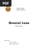 Pagsusuri Sa Pelikulang Heneral Luna | PDF
