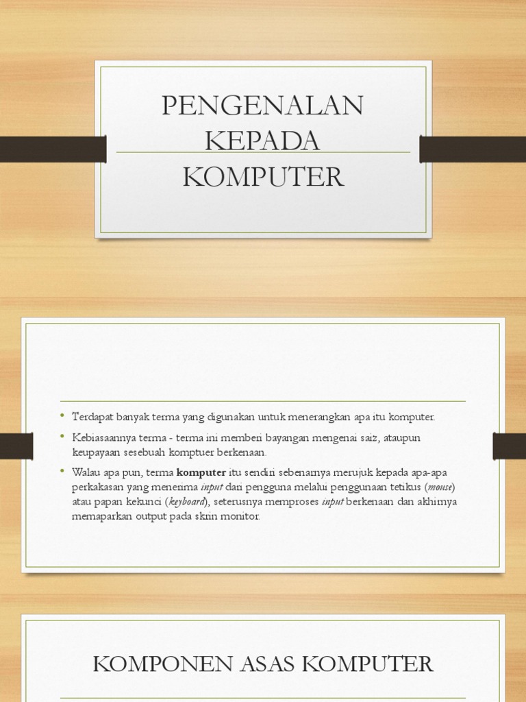 Bab 1-Pengenalan Komputer | PDF