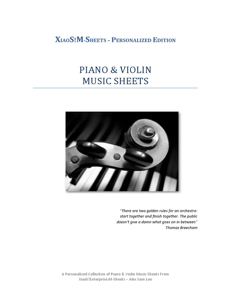 Personalized Piano & Violin Sheets | PDF