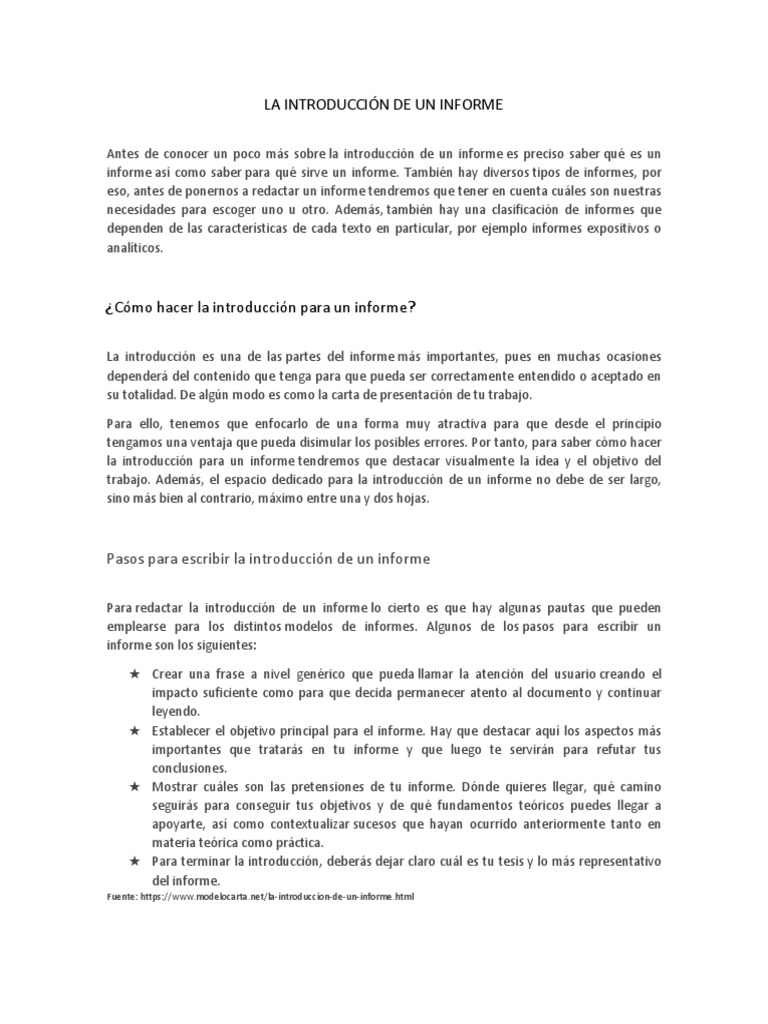 La introducción de un informe | PDF | Epistemología | Ciencia cognitiva