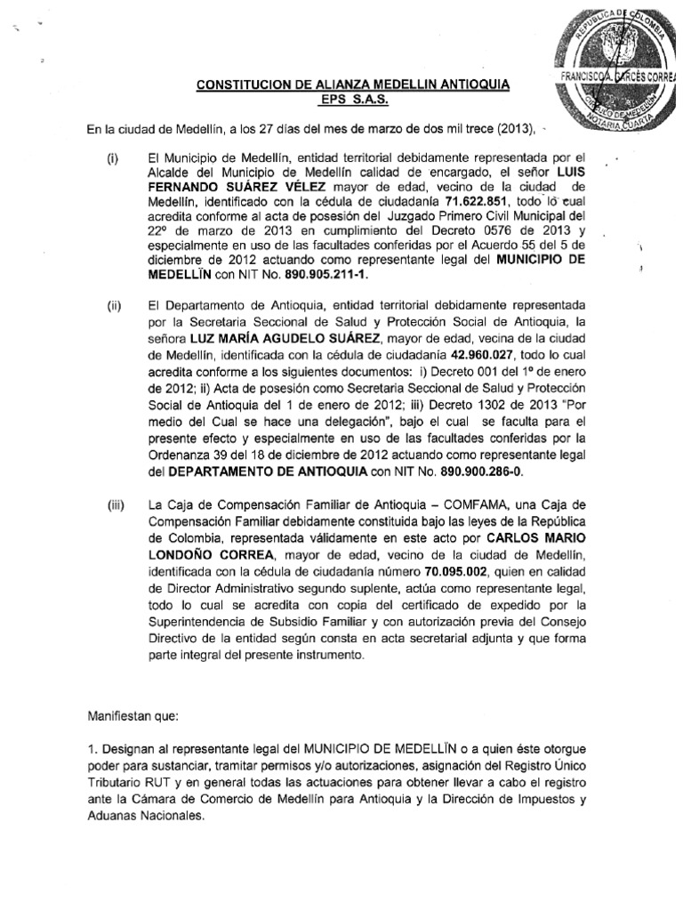 Modelo de Estatutos SAS | PDF