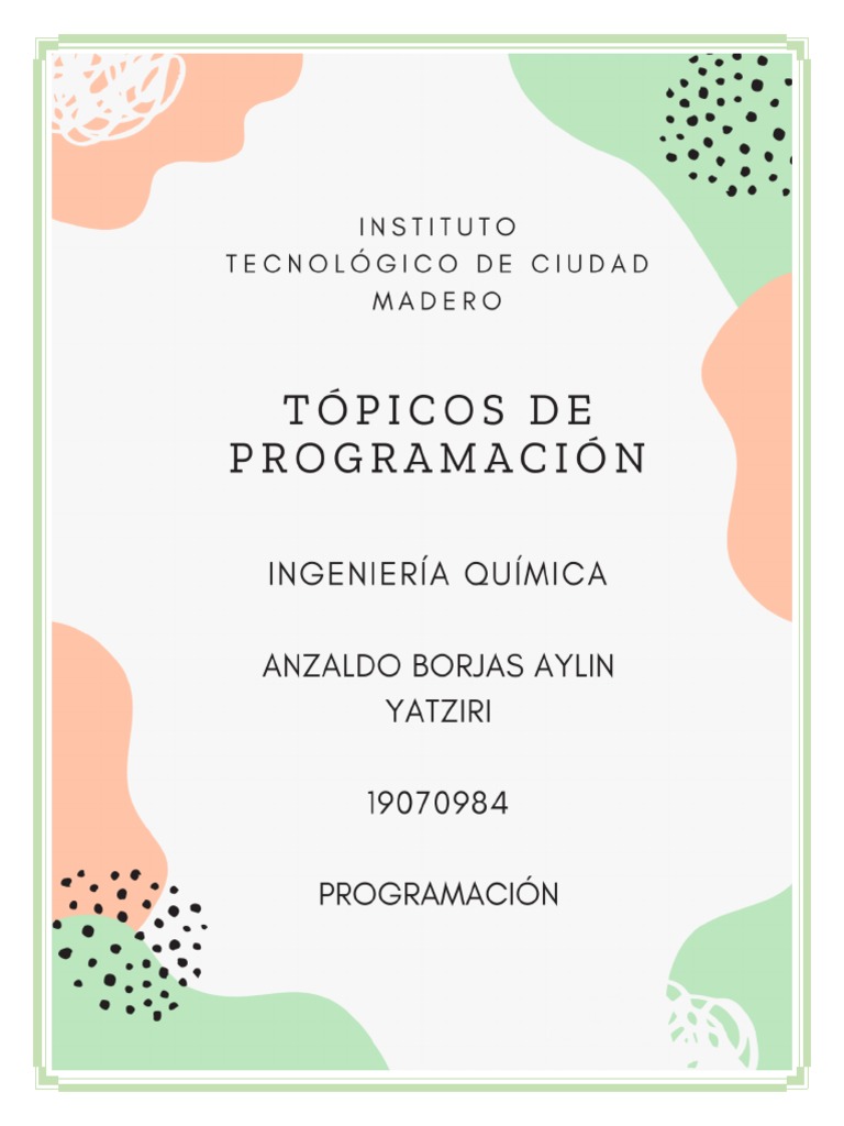 Topicos de Programacion | PDF | Puntero (Programación de computadora) | Diseño gráfico